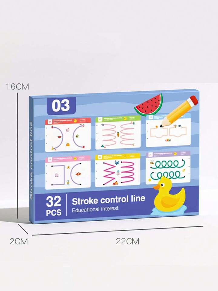 Children's pen-control training line drawing, kindergarten baby hand ...