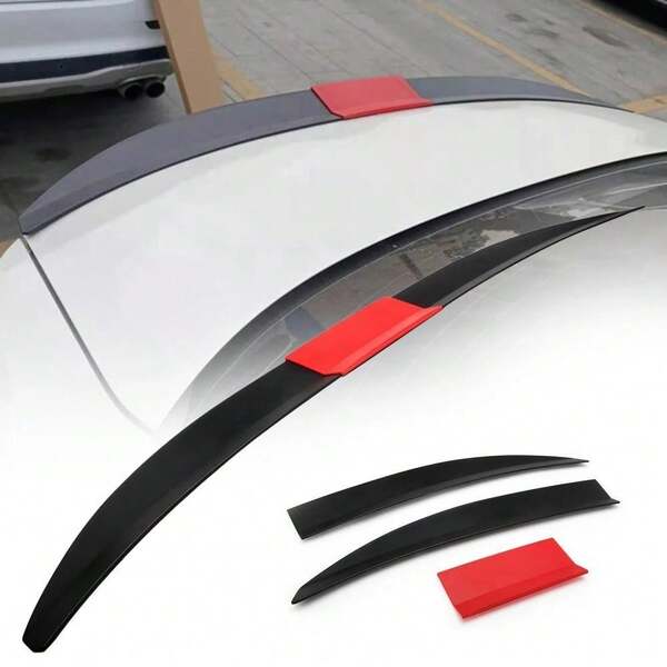 Car Spoiler 3-Section Adjustable Universal Rear Spoiler Tail Wing DIY ...