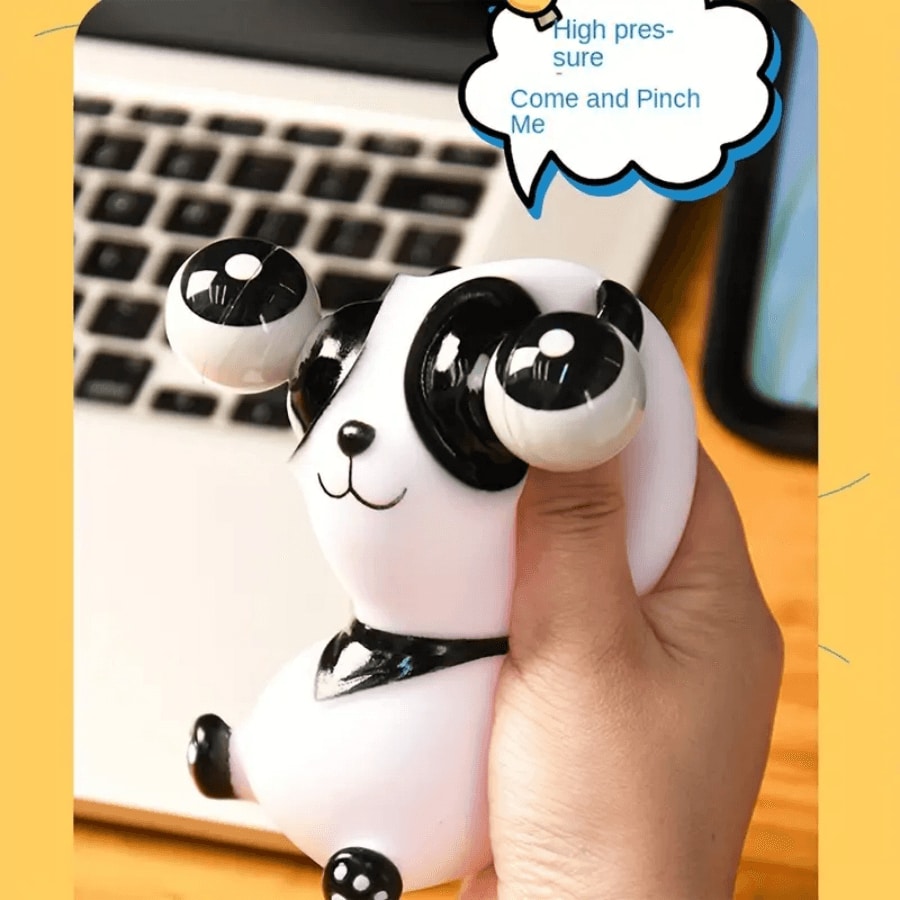 Funny Stress Relief Toy Panda With Bulging Eyes Intense Stare Funny ...