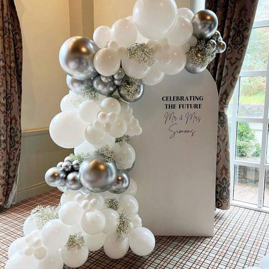 White Double Sided Arch Backdrop Cover Available In 15 Colors Suitable ...