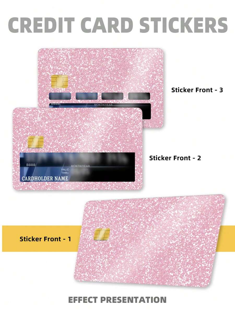 Glitter Credit card stickers | SHEIN USA