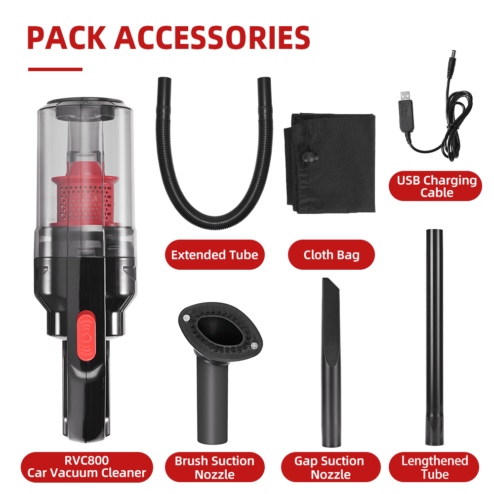 Rainco Car Vacuum Cleaner - Portable Car Vacuum Cleaner High Power ...