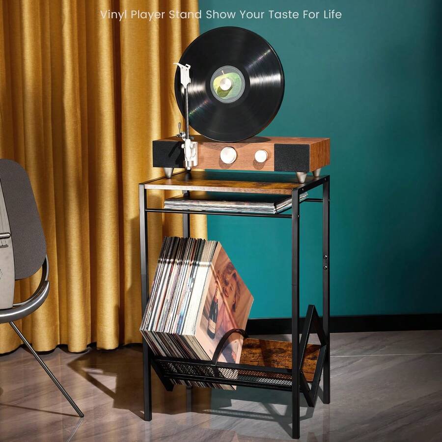 Record Player Stand, Turntable Stand, Record Player Table, Wood Record ...