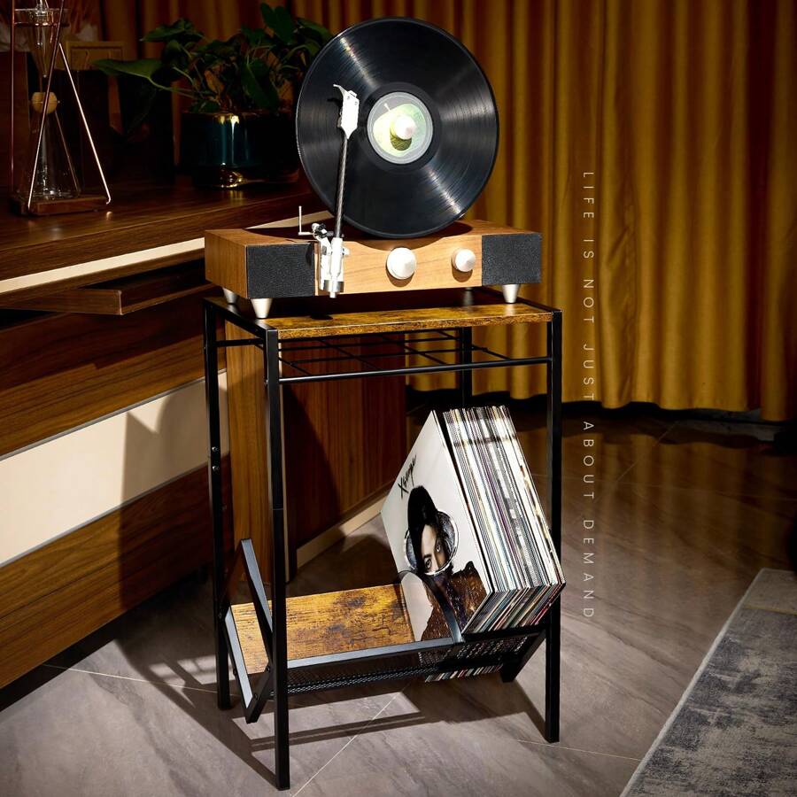 Record Player Stand, Turntable Stand, Record Player Table, Wood Record ...
