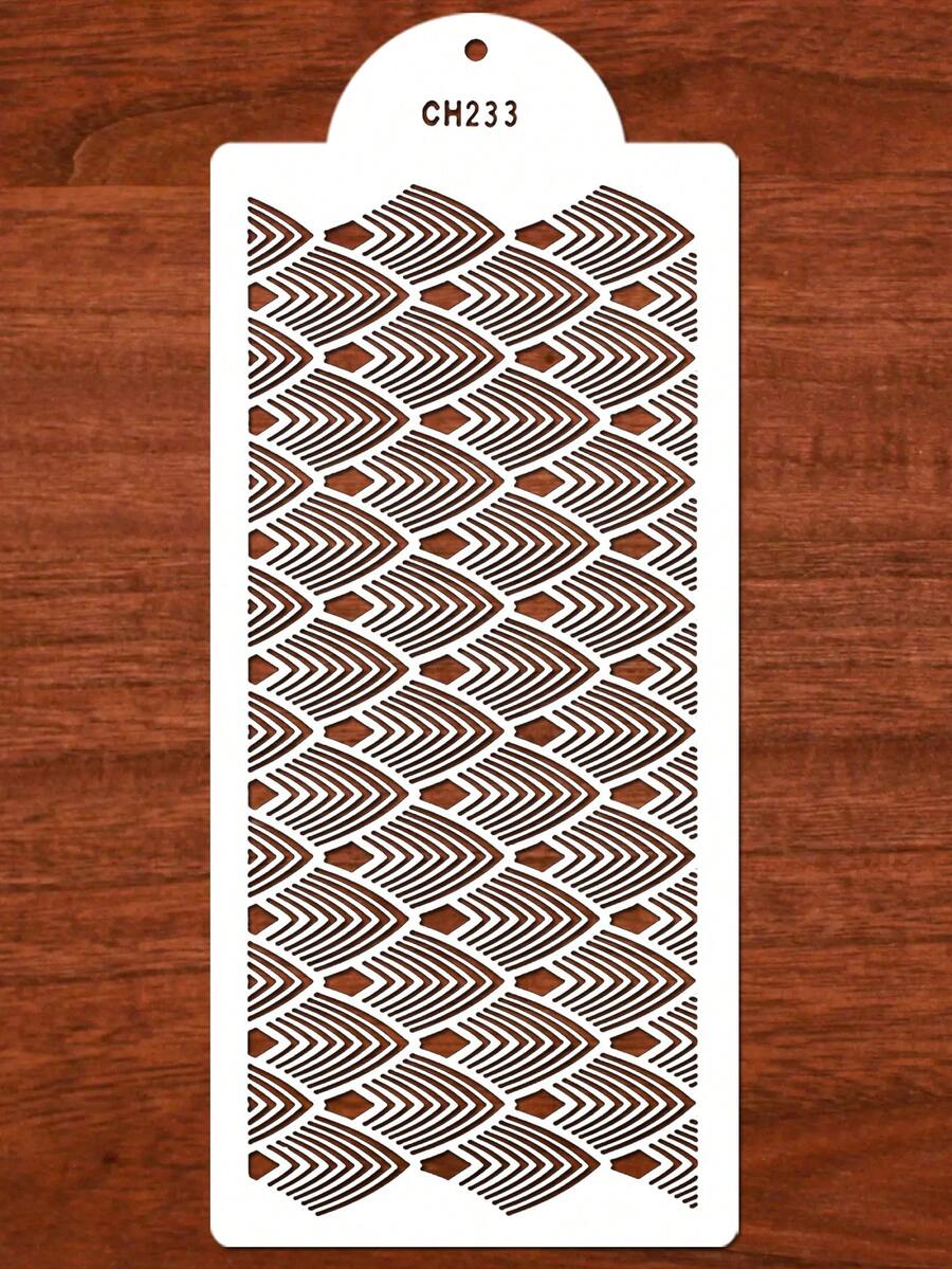 1pc Reusable Plastic Drawing Stencil, Geometric Pattern, Children ...