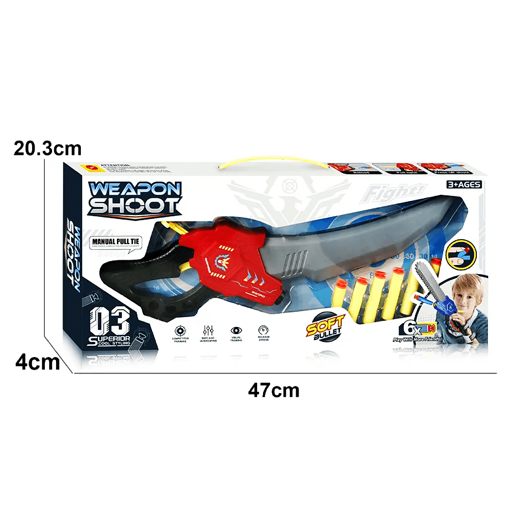 2-in-1 Soft Bullet Sword, Boy's Toy Weapon, Cool Design Pistol Sword ...