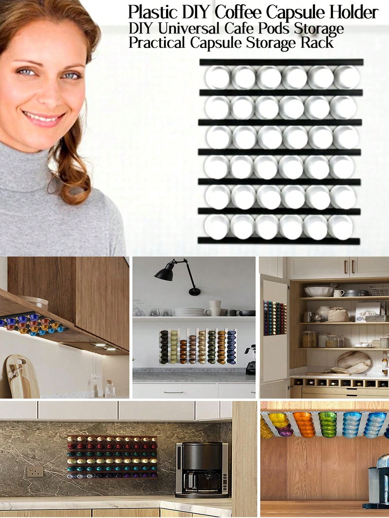 Coffee Capsule Storage Rack Display Holder For Pods, cups And Dolce ...