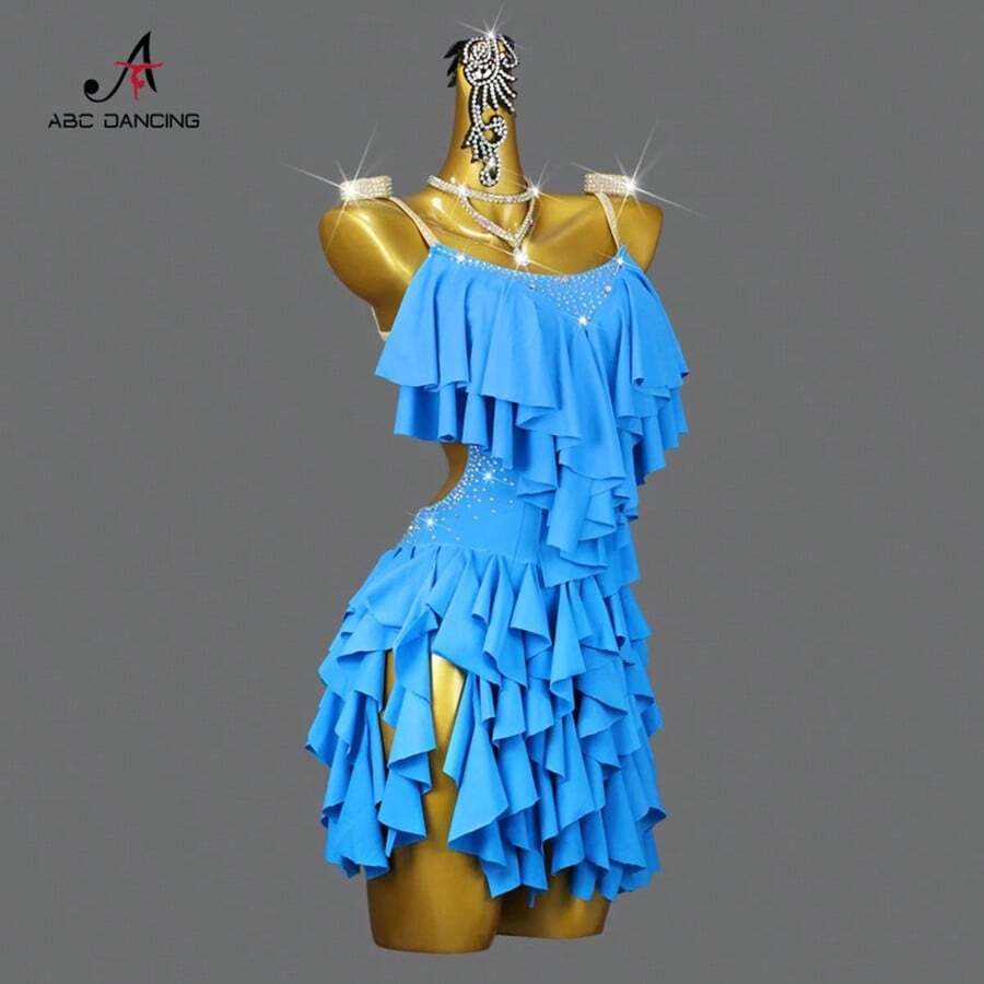 ABC Dancing New Professional Latin Dance Competition Dress For Women ...