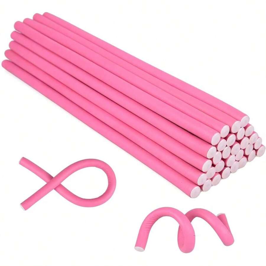 10pcs Hair Heatless Curlers, Soft Foam Hair Curlers To Sleep Tn, Satin ...