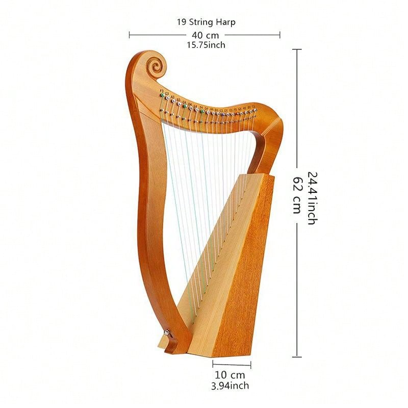 One 1519 String Small Harp Laya Harp Koto Beginner Mini Lyre Niche And Easy To Learn Musical