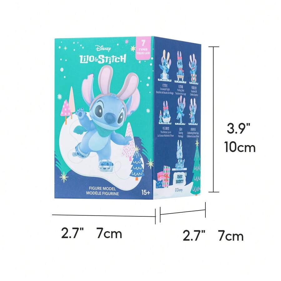 Miniso Caja sorpresa ciega de la Serie de Historia de Invierno del Conejo de Lilo y Stich de ...