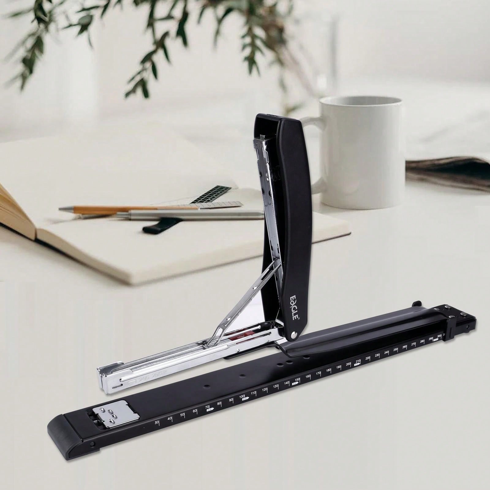 Heavy Duty Long Reach Stapler, Long Arm Standard Stapler, With Built-in ...