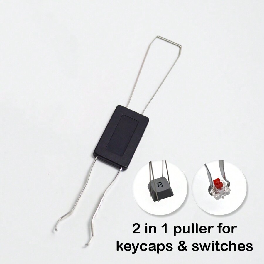 1pc Key Cap & Switch Puller 2-in-1 Picker Tool Stainless Steel Material ...