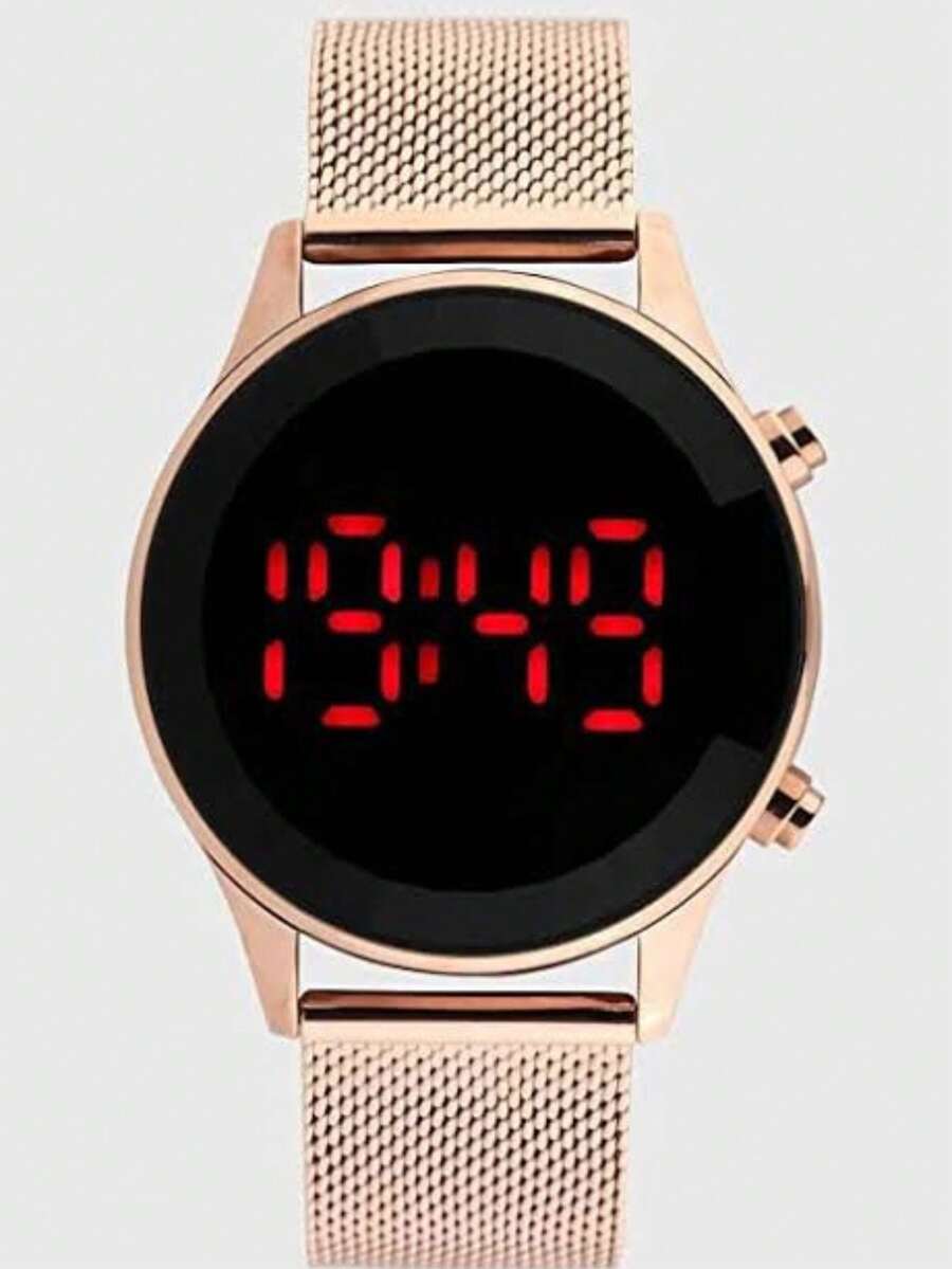 Relógio Feminino Digital Led Redondo Moda | SHEIN Brasil