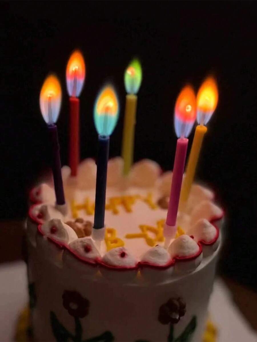 Colorful Flame Birthday Candles, Flame And Candle Color Match, Perfect ...