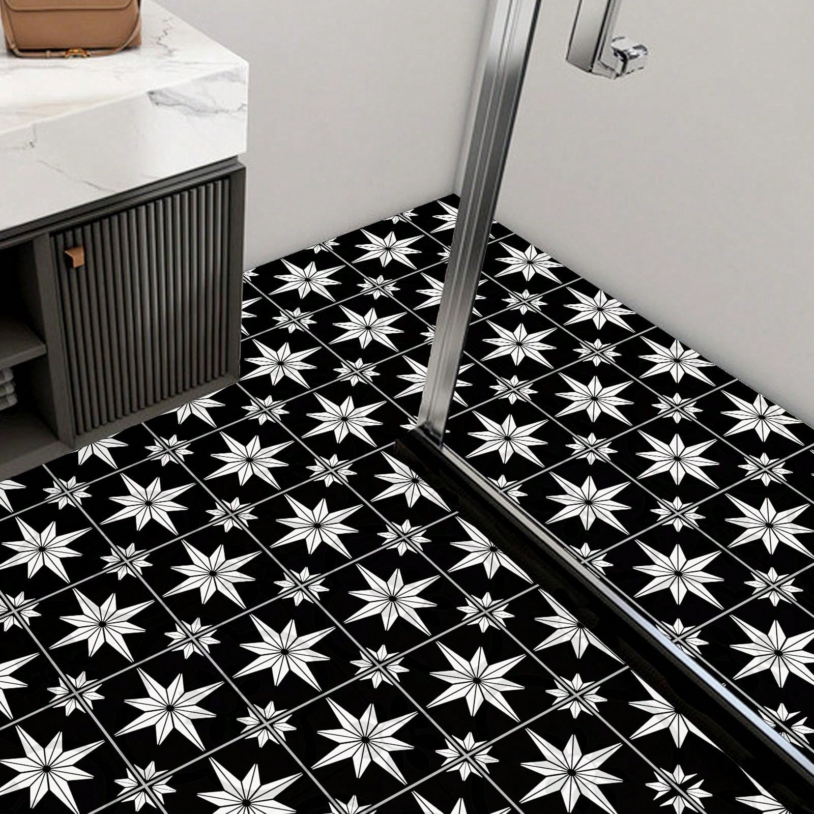 4 PCS 8x8 Inch Reusable Tile Stencils for Painting Walls, Tiles, Wood ...