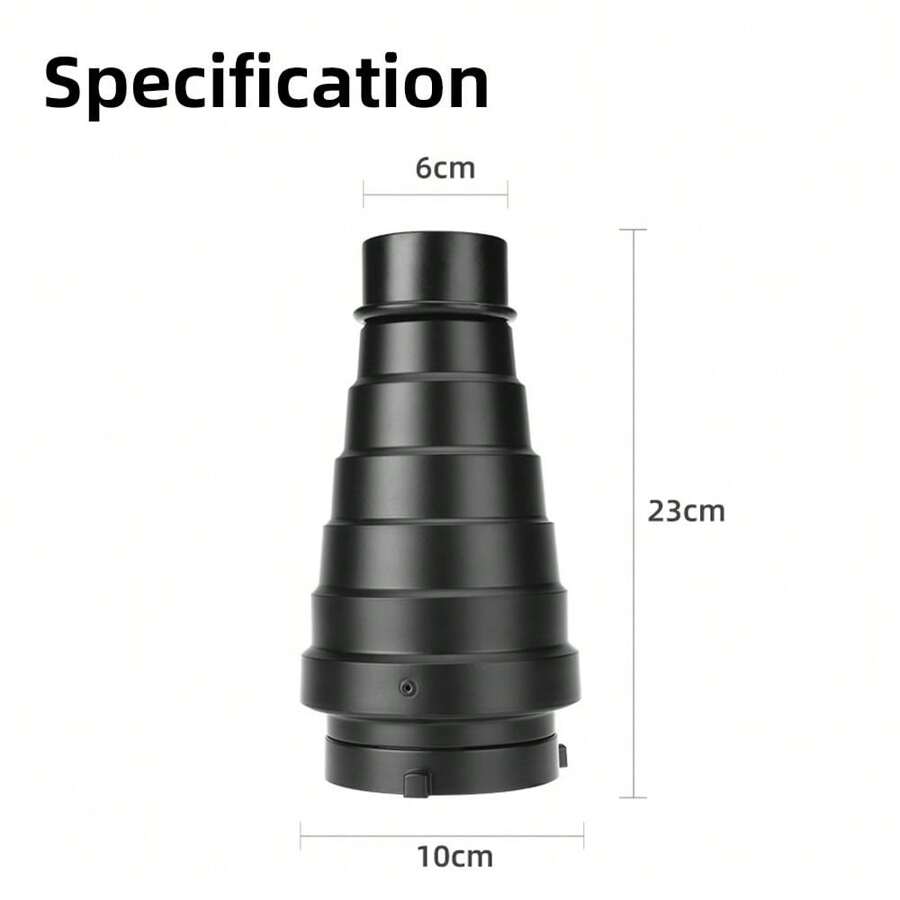 Godox Godox Sn-01 Flash Light Snoot With Honeycomb Grid & Color Filter For Studio & Filming ...