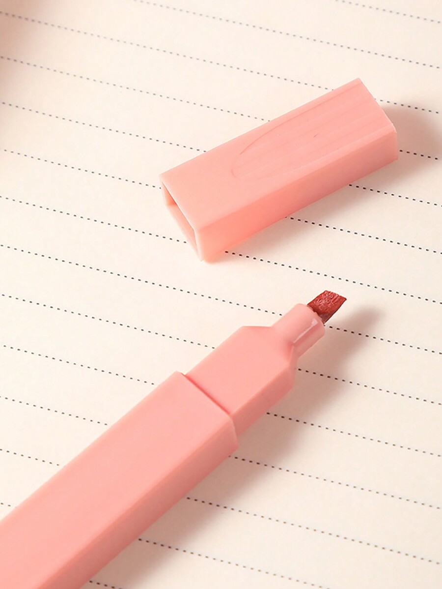 SHEIN X Jess 12pcs Assorted Colors Aesthetic Square Highlighters Pens ...