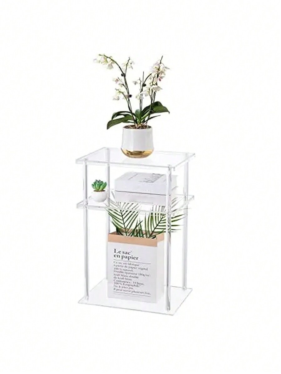 1set Acrylic Transparent Small Combination Table | SHEIN USA