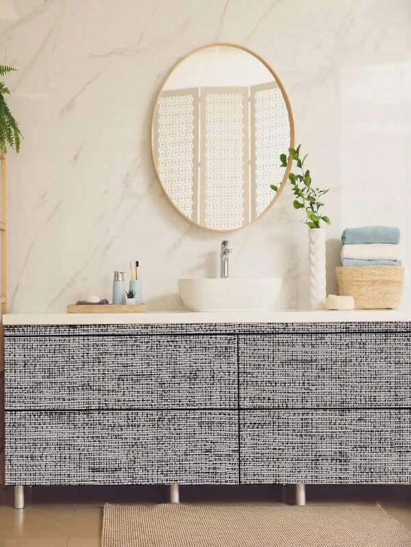 Getextureerd Kledingstof Crème Behang Beige Schill En Stok Zelfklevend ...