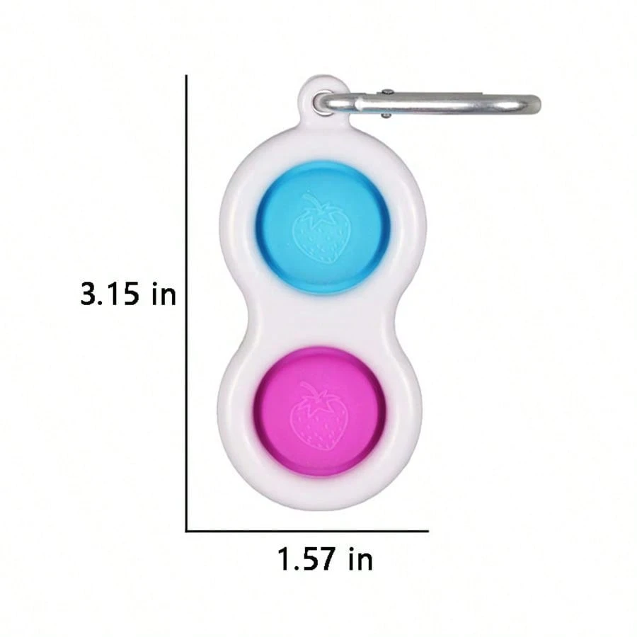 (2pcs) The most popular new push pop bubble fidget sensory toy mini ...
