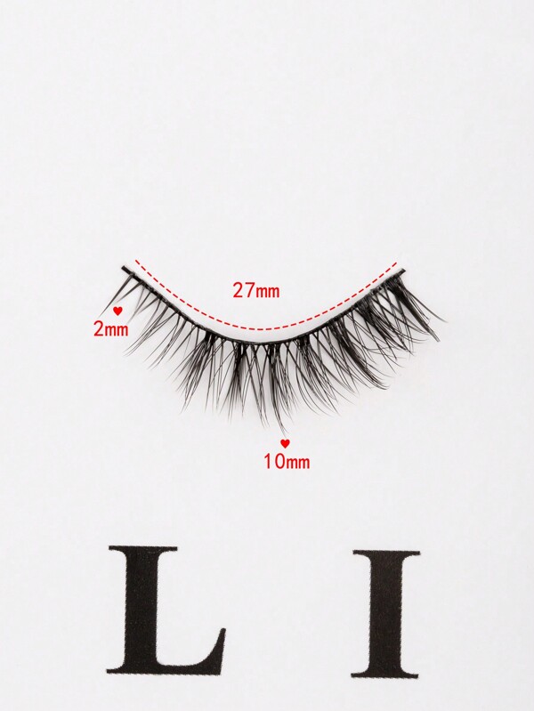 Pestañas Postizas De Ojos Naturales Con Longitud En Los Extremos Estilo