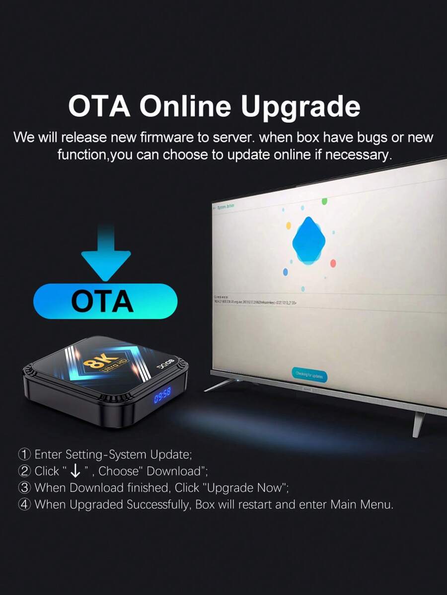 VONTAR DQ08 4GB 64GB RK3528 Smart TV Box Android 13 Quad Core Cortex ...