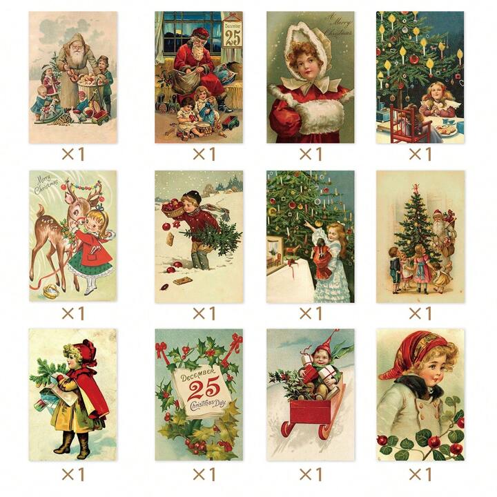 Retro Style Christmas Cards