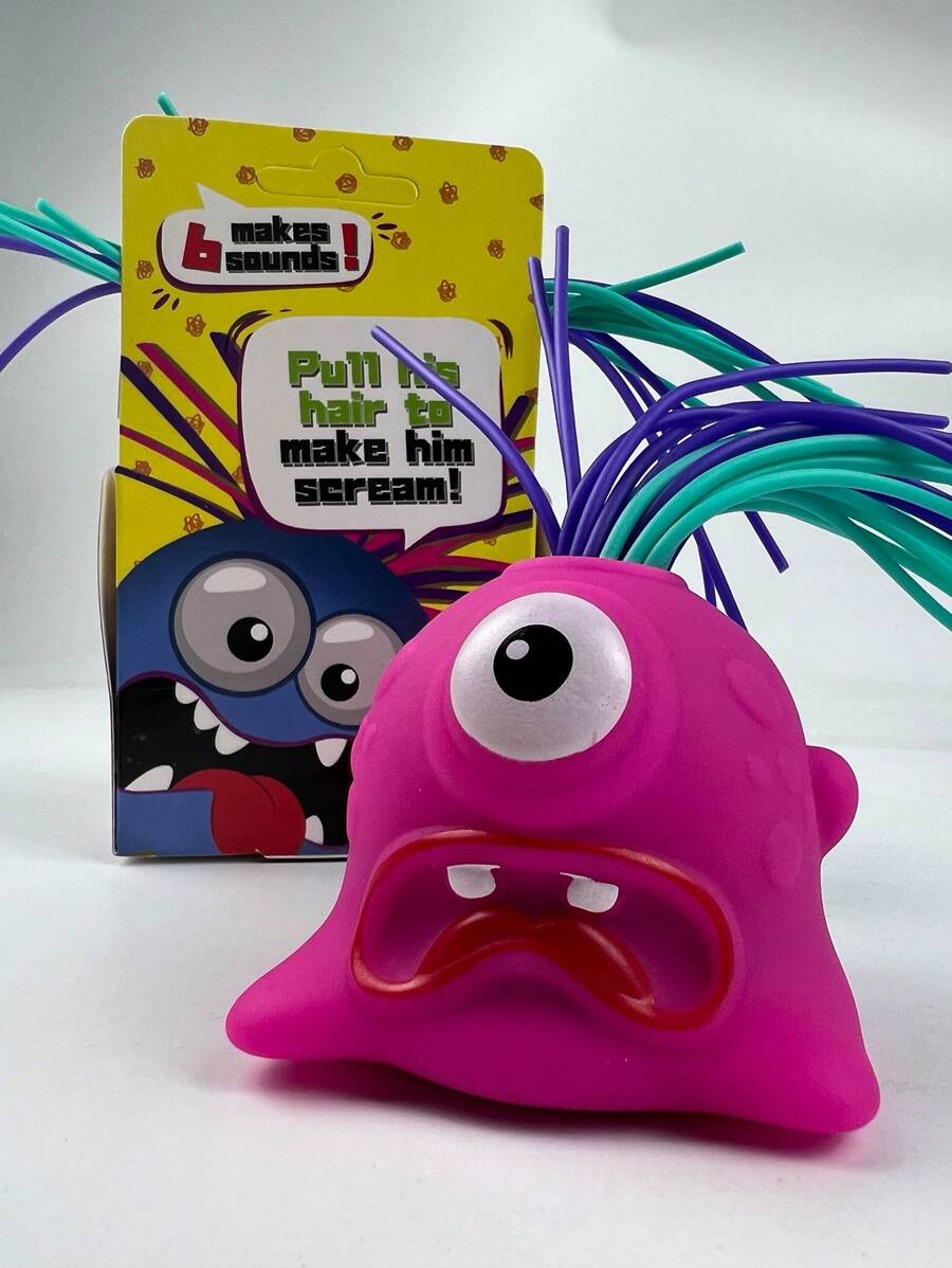 One Stress Relief Tool - Screaming Hair-pulling One-eyed Monster Prank ...