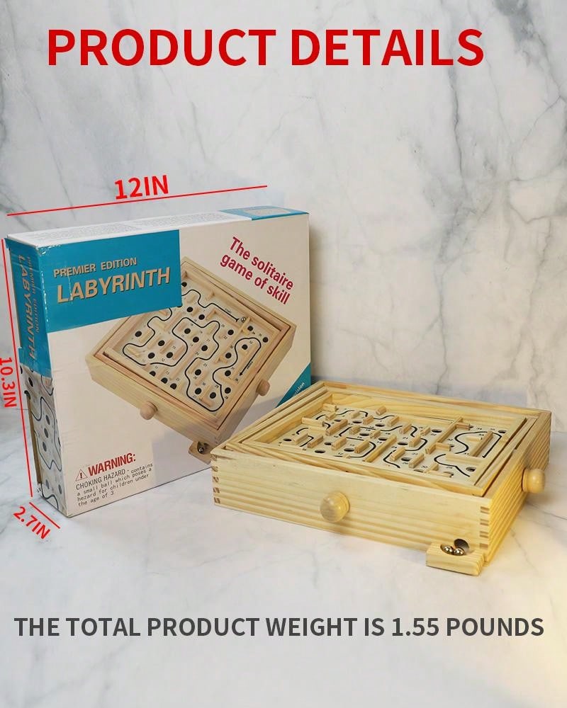 Labyrinth Game Ball Tilt Maze Board Game | SHEIN UK