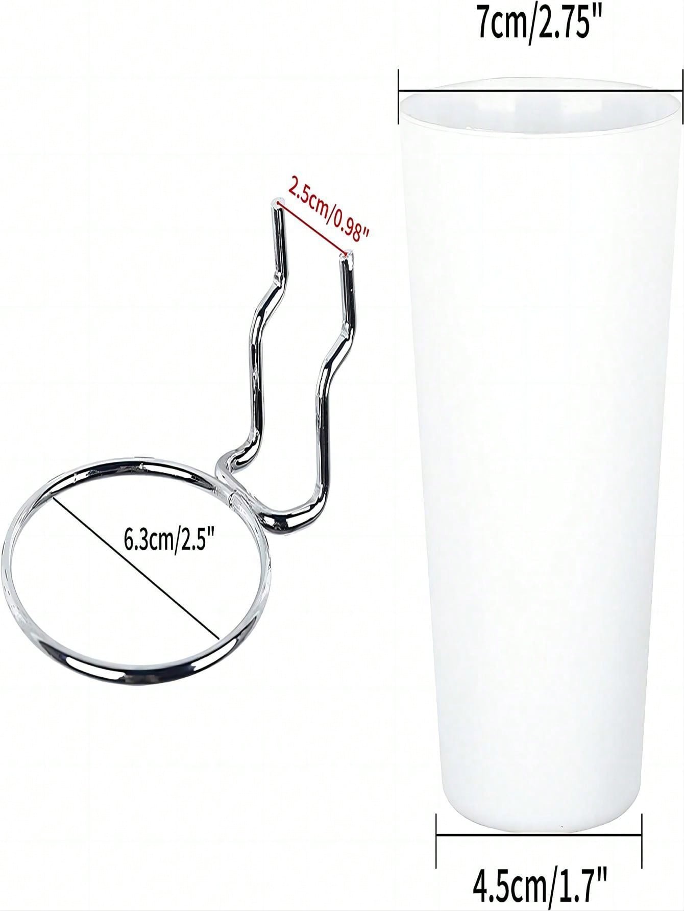 6 Sets Pegboard Hooks With Pegboard Cups, Pegboard Rings With Rings ...