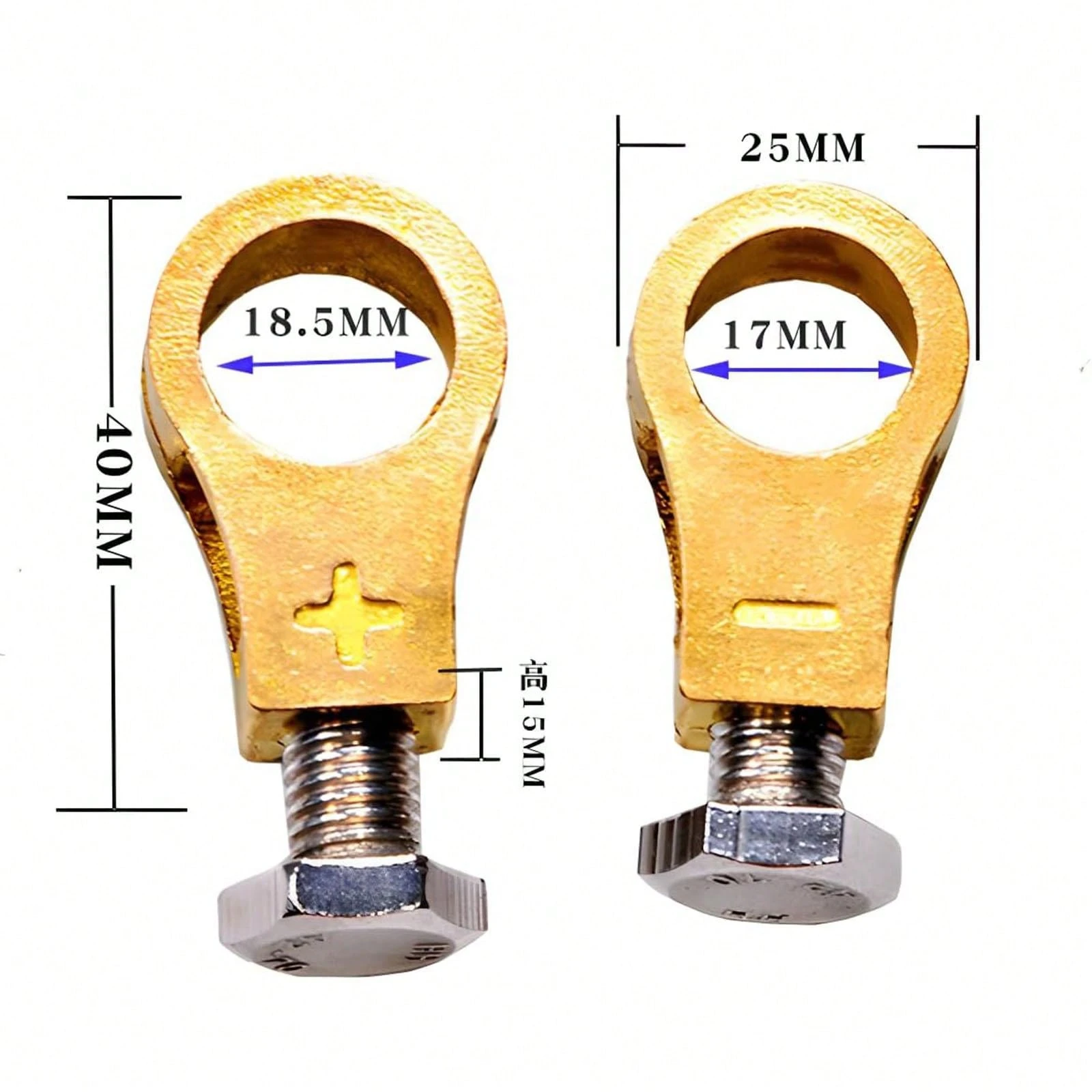 2PCS Pure Copper Battery Connection Clip, Car Battery Terminal ...