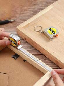 1pc Retractable Tape Measure Keychain - 1 Meter/3 Feet - Perfect For ...