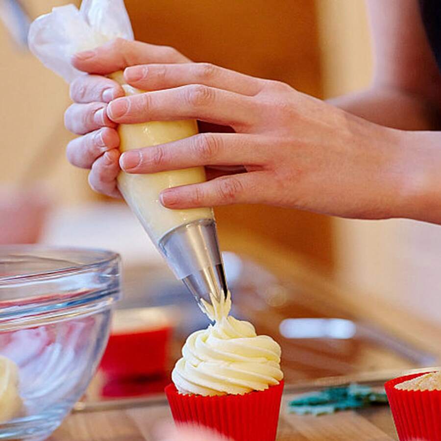 5pcs Large Piping Tips Set, Stainless Steel Frosting Piping Kit, Pastry ...