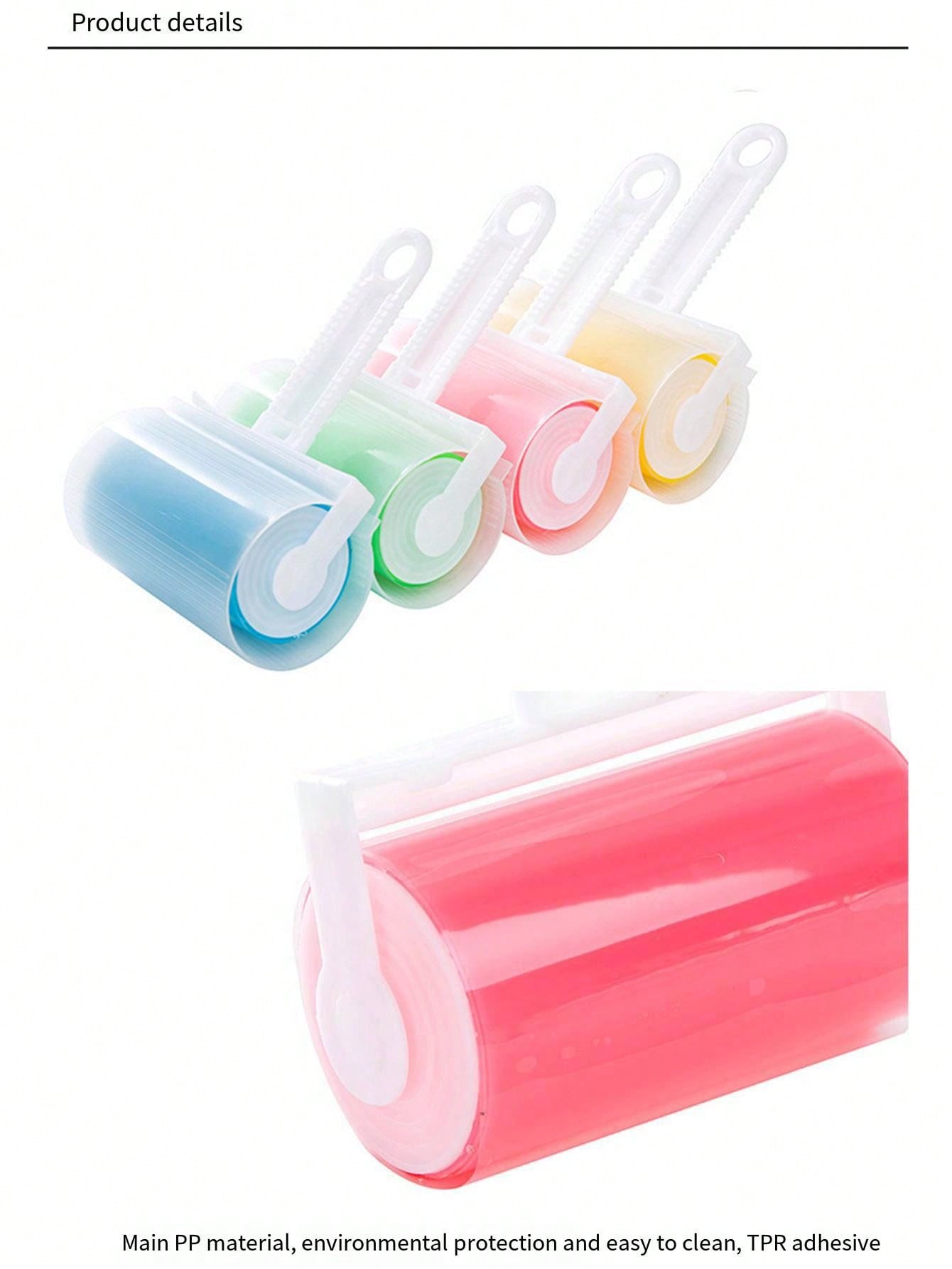 Covered Clothing Lint Roller With Reusable Sticky Roller, Washable Fur ...