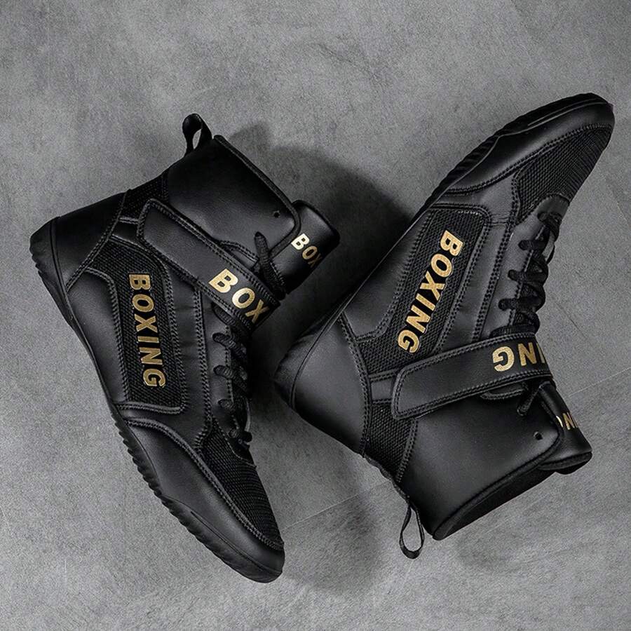 TOLLN Women's professional boxing shoe high -top fight shoe fighting ...