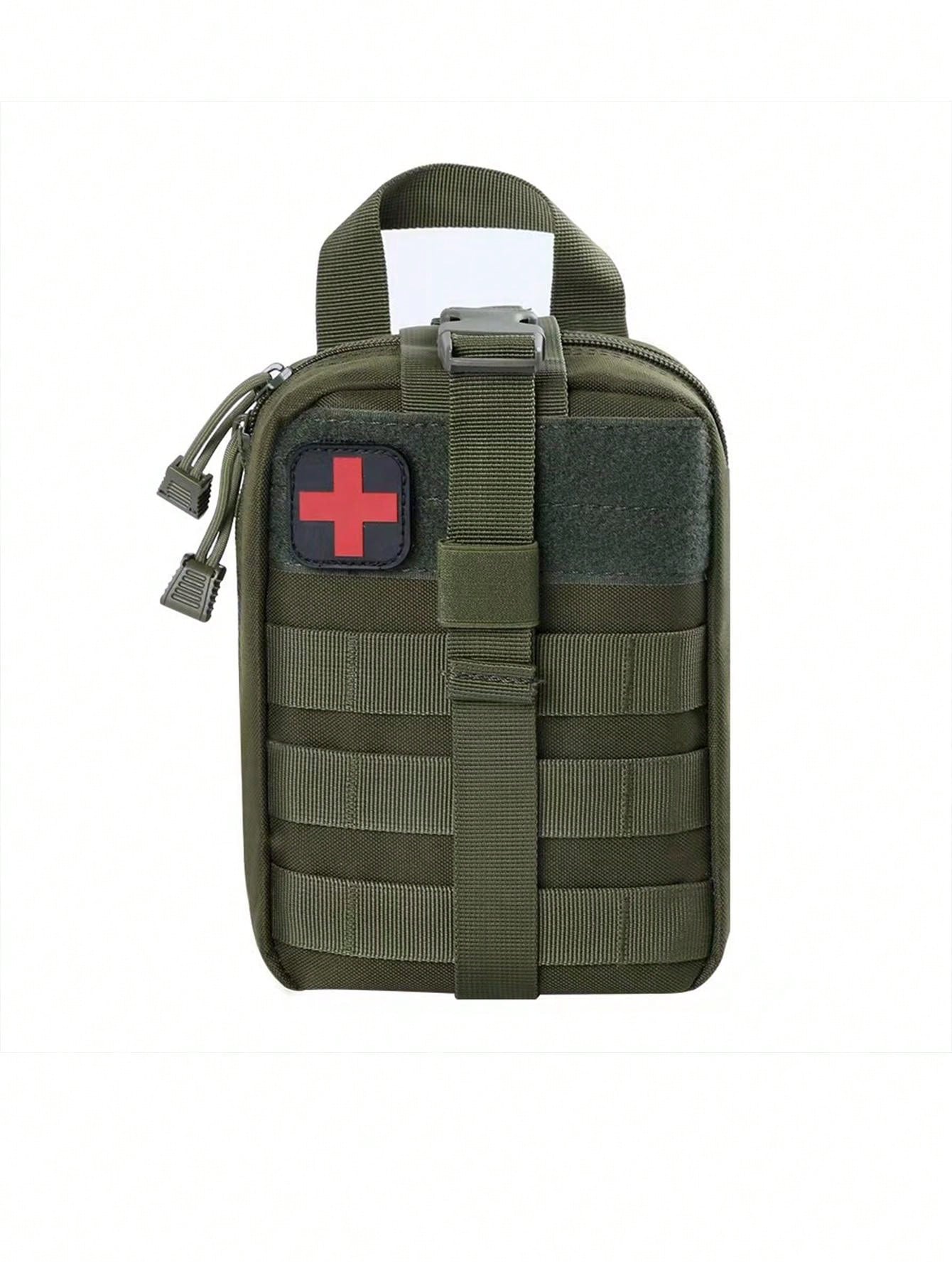 Olive Drab Outdoor First Aid Bag, Emergency Survival Kit With Rapid ...