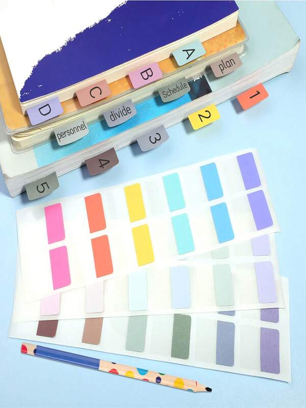 360pcs Reusable Adhesive Index Labels, Writable And Rewritable File ...