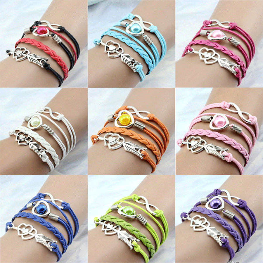 Alloy Pink Braided Bracelet Suitable For Daily Wear | SHEIN USA