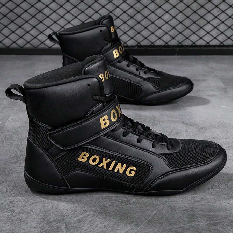 TOLLN Women's professional boxing shoe high -top fight shoe fighting ...