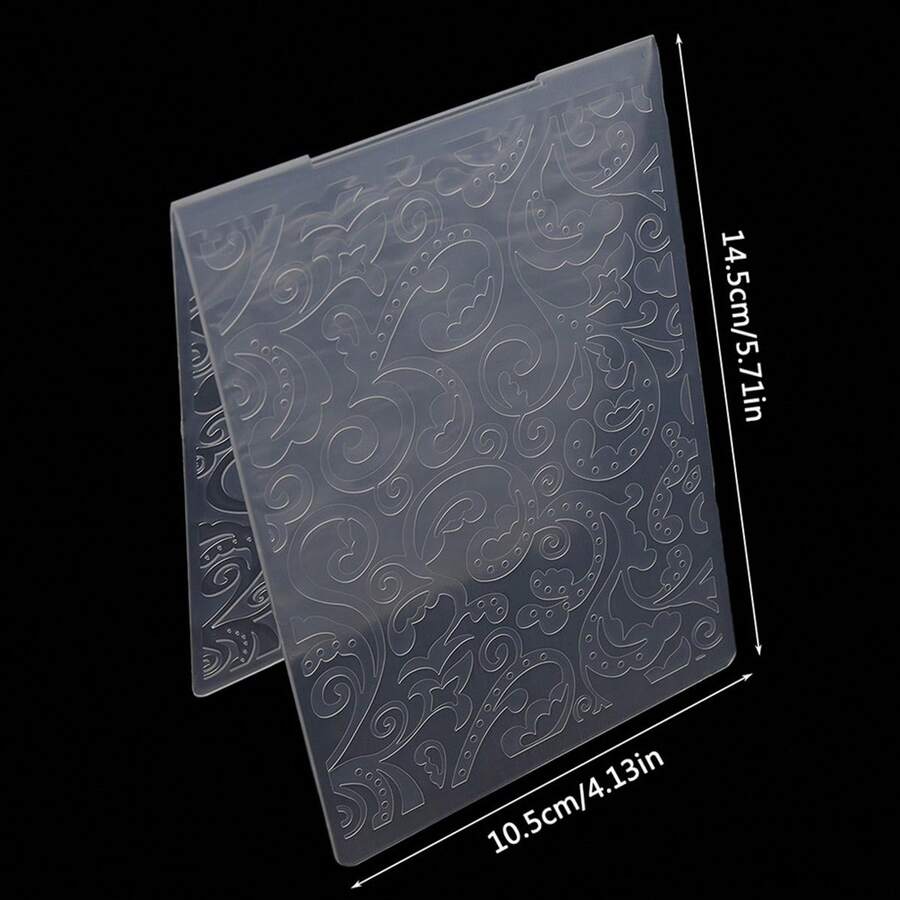 1 Pc Plastic Embossing Template For Vine & Flower Pattern Cutting ...