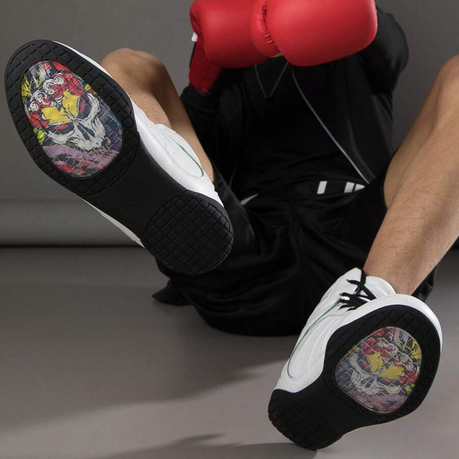 TOLLN Men's Professional Boxing Shoe High -Top Fight Shoe Fighting ...