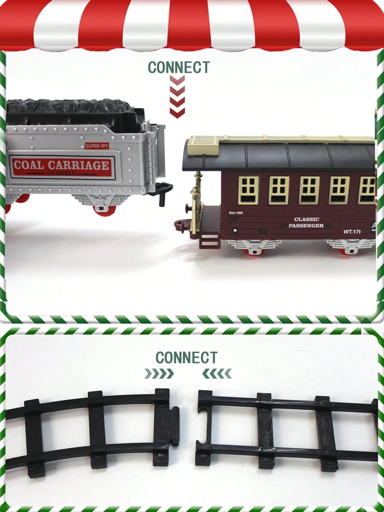 Smoking Train Set Electric Train Sets For Boys Toddlers Classical Train ...