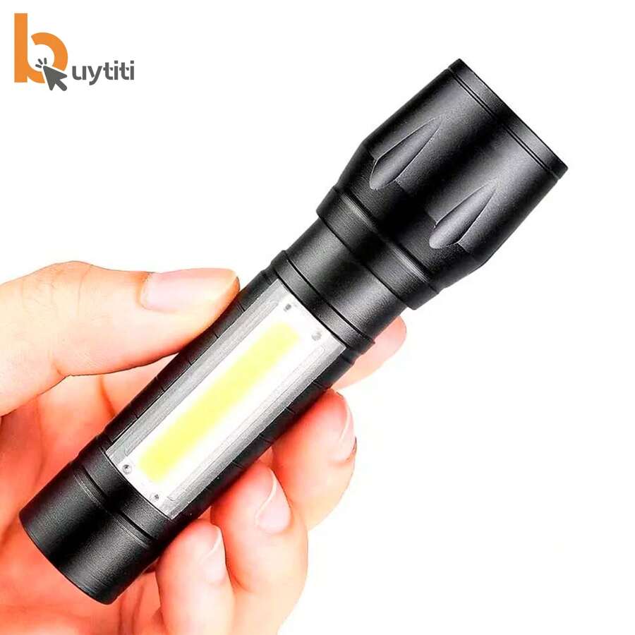 BUYTITI BUYTITI Mini Lampara Led Táctica Recargable Linterna Mano ...