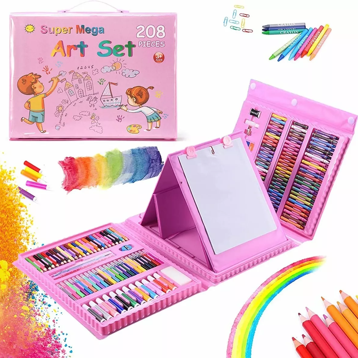 208 Kit de colores set de arte Maletín Portátil Acrílico Juego De ...