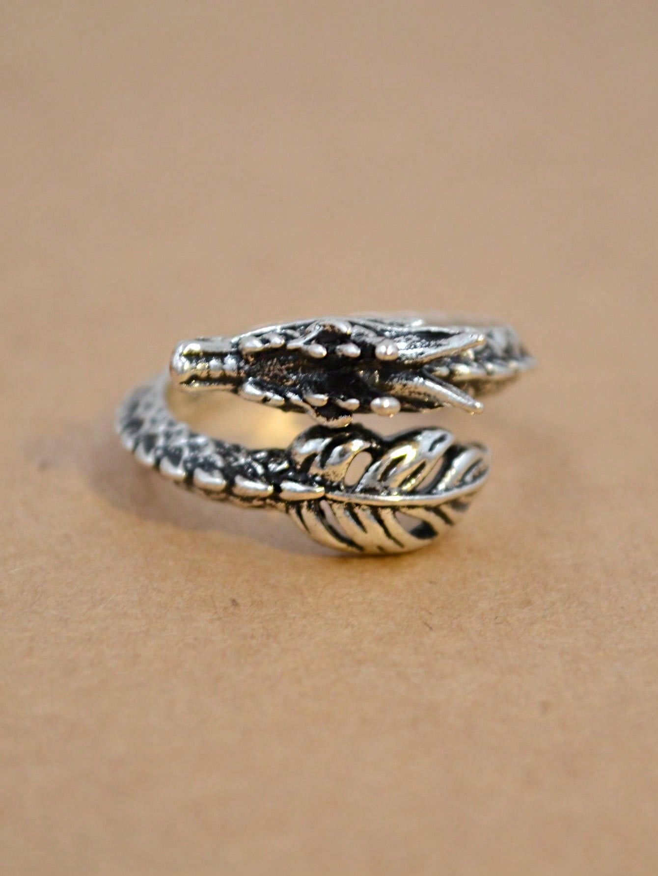 Men Chinese Dragon Design Ring | SHEIN USA