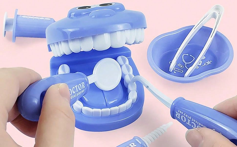 9Pcs/Set Dental Early Education Brushing Toys Children Role Play Toys ...