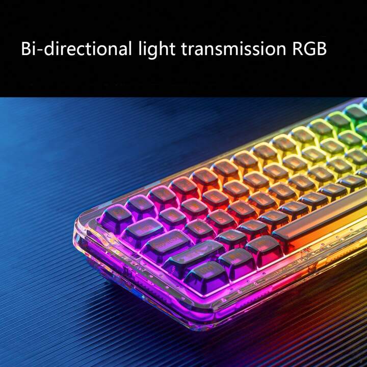 AJAZZ 65% Clear Crystal Acrylic Keyboard with Spacer Bracket | ASA ...
