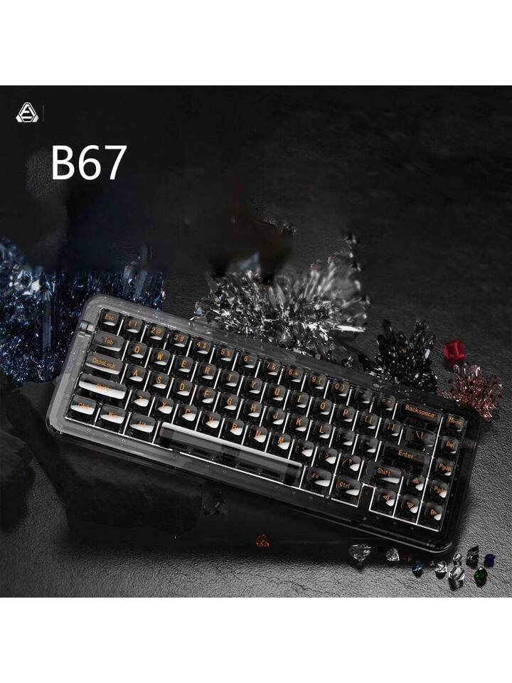 AJAZZ 65% Clear Crystal Acrylic Keyboard with Spacer Bracket | ASA ...