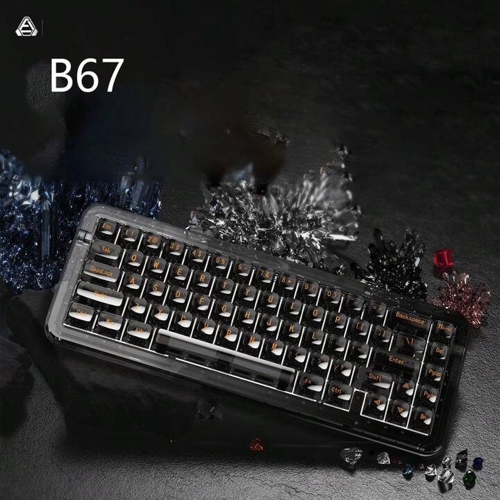AJAZZ 65% Clear Crystal Acrylic Keyboard with Spacer Bracket | ASA ...